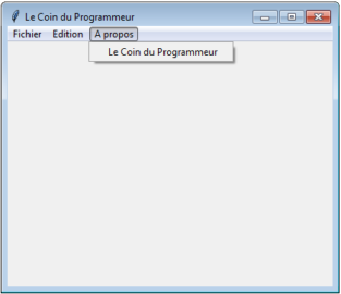 Le module graphique tkinter : création d’un menu de logiciel – Le coin ...