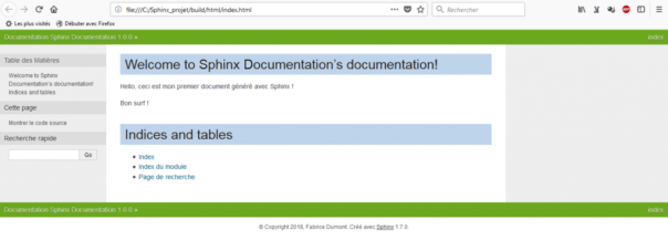 Installation de Sphinx, générateur de documentation libre – Le coin du ...
