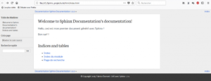 Installation de Sphinx, générateur de documentation libre – Le coin du ...