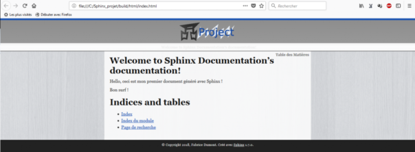 Installation de Sphinx, générateur de documentation libre – Le coin du ...