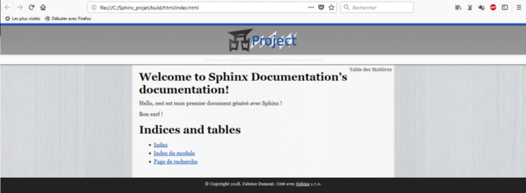 Installation de Sphinx, générateur de documentation libre – Le coin du ...